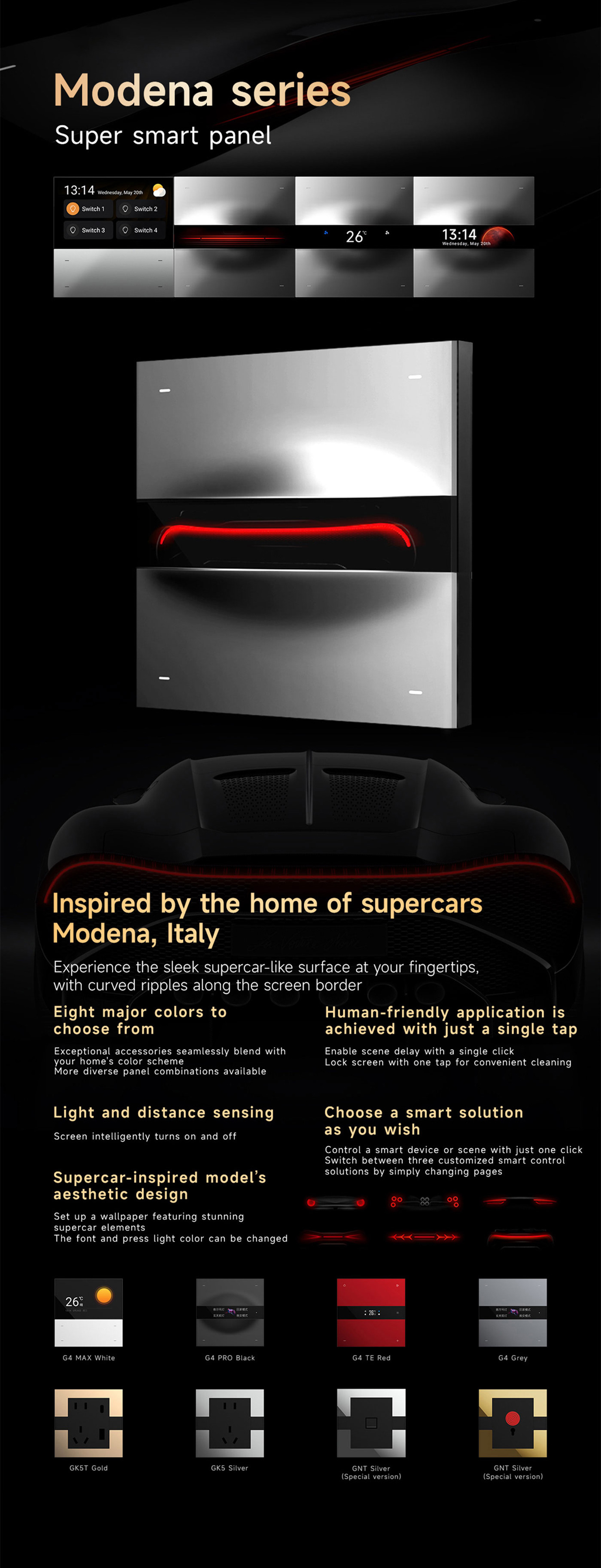 Highest Honor of the French Design Award | Modena·Super Smart Panel ...