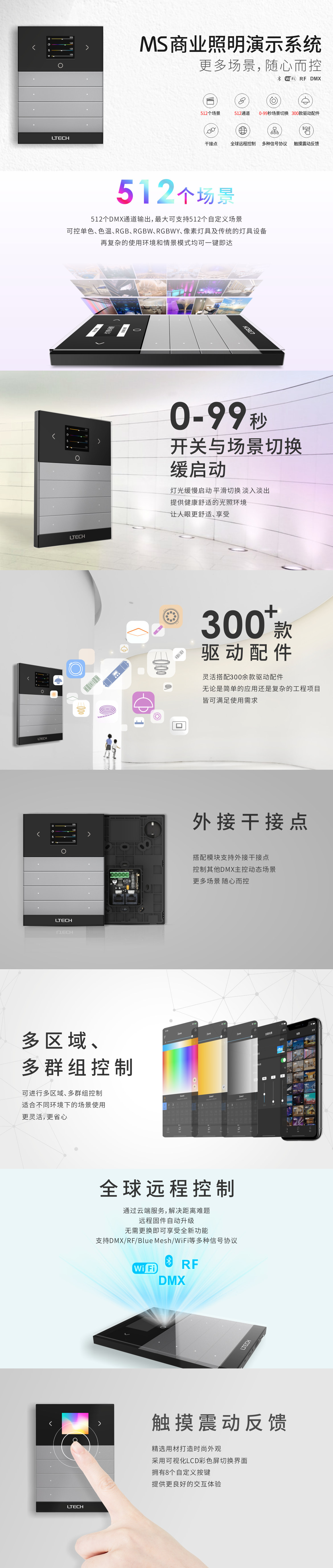 MS Panel场景面板 | DMX512主控制器｜DMX512/RDM系列｜产品中心｜ | LED控制器|LED调光电源|智能家居 ...